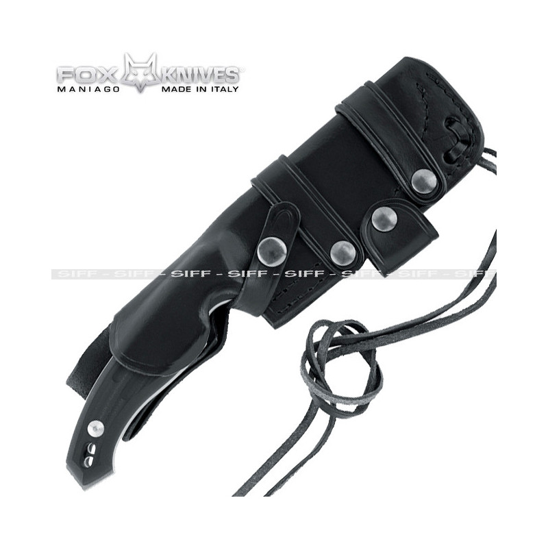 FOX OCTOPUS VULGARIS Coltello lama fissa G10 Black - SIFF Maniago